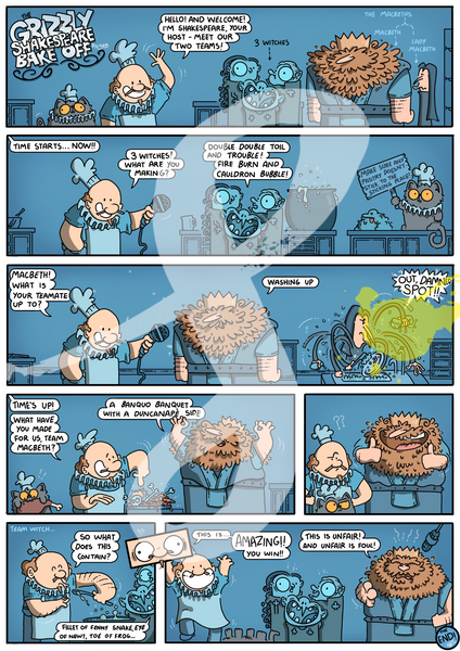 The Grizzly Shakespeare Bake Off Poster – Shakespeare Schools Foundation